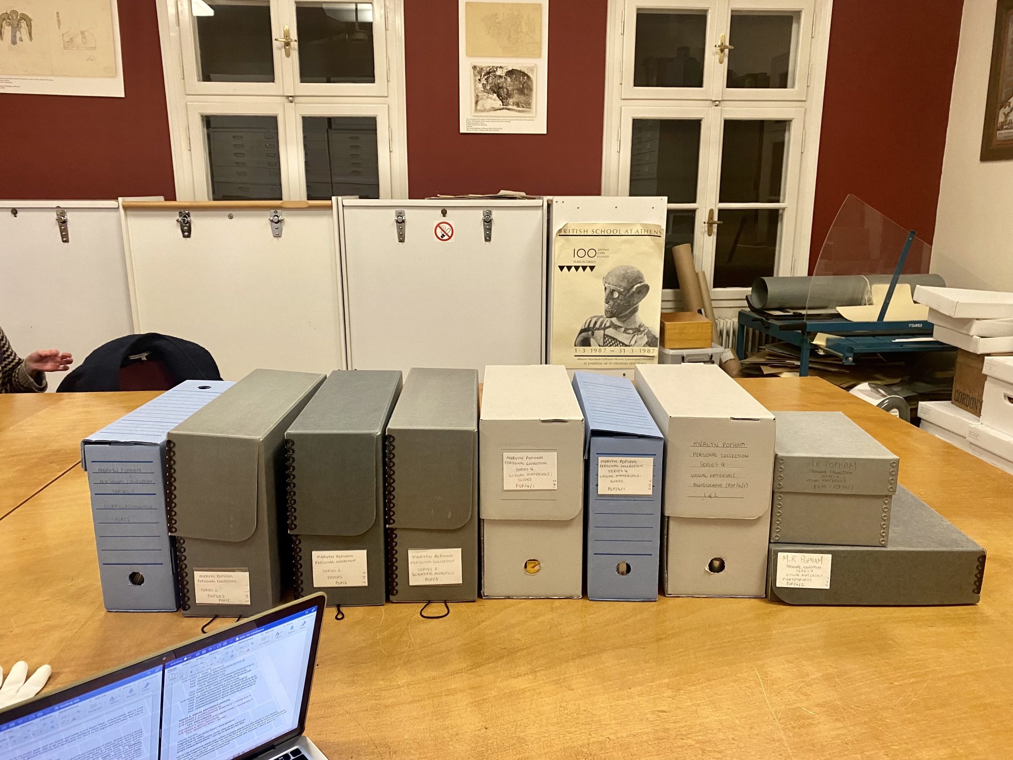 Creating order: first steps in the archival arrangement of the Mervyn R ...