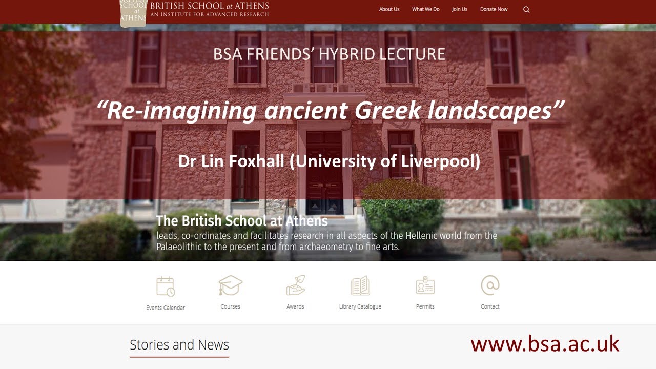 Professor Lin Foxhall (University of Liverpool), “Re-imagining ancient ...